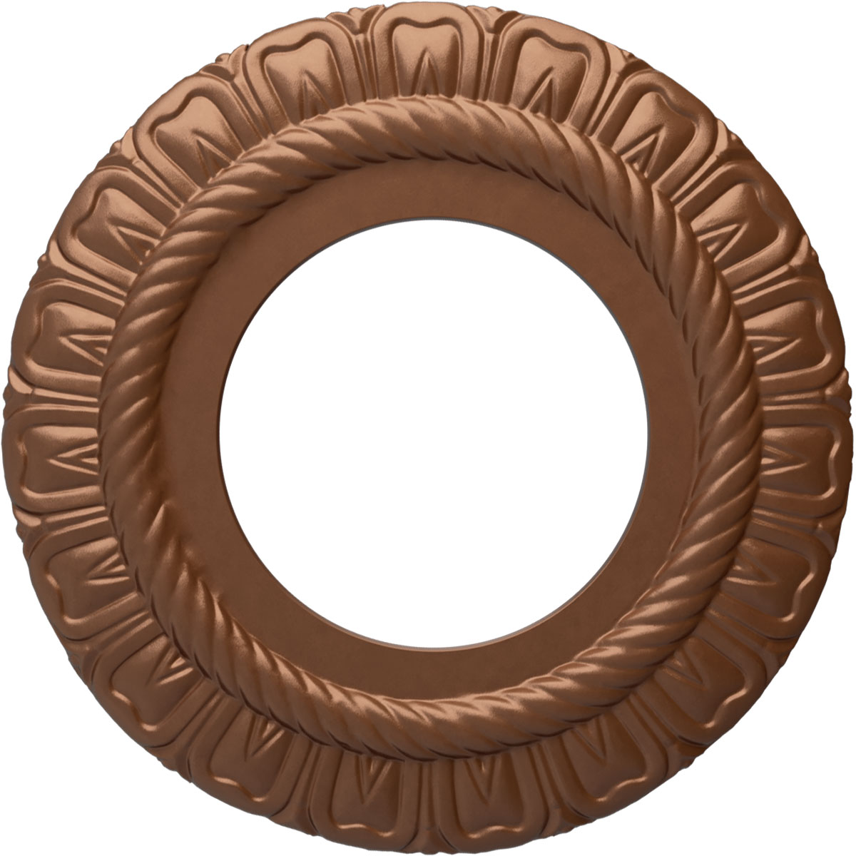 Ekena Millwork 9"OD x 4 1/2"ID x 1/2"P Claremont Ceiling Medallion ...