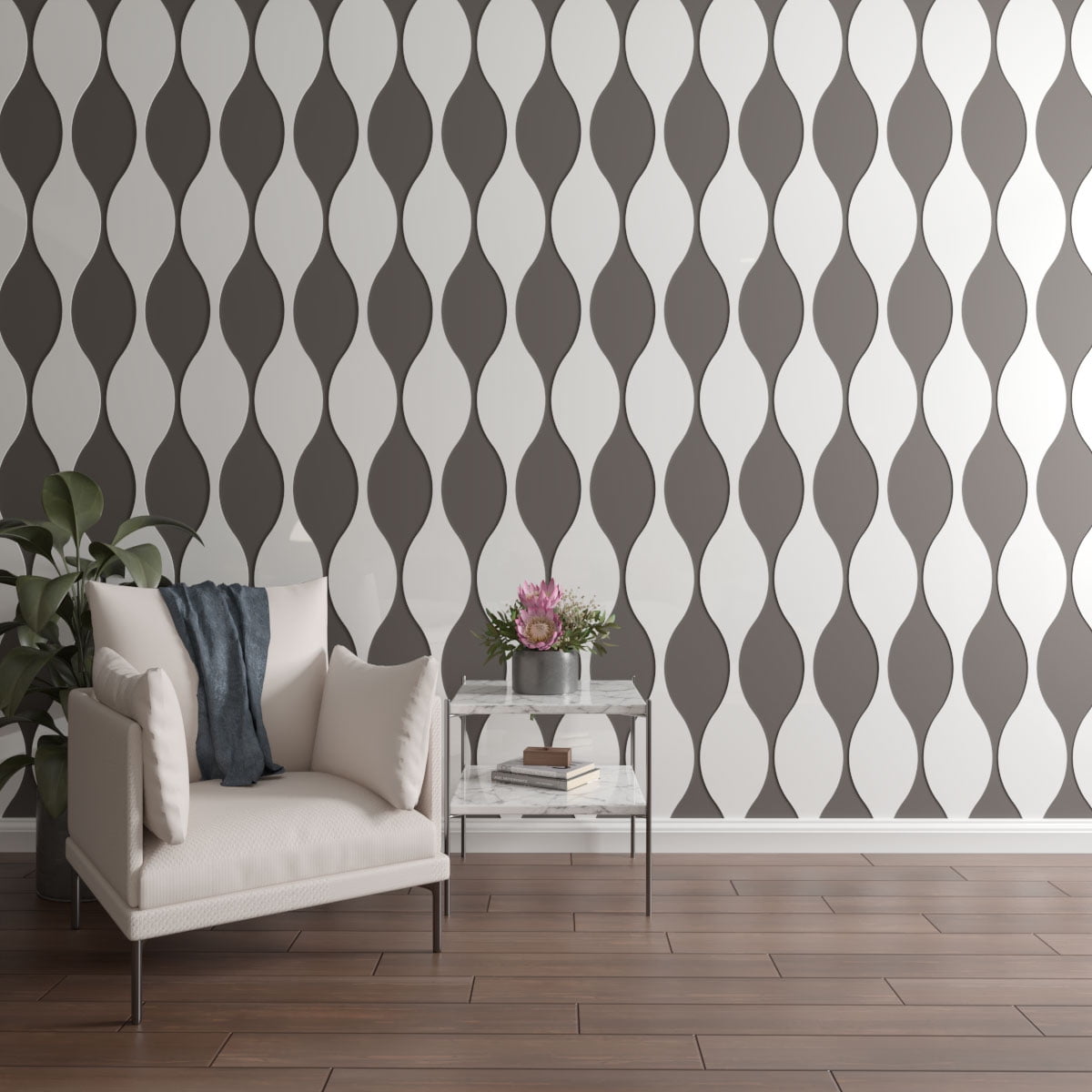 Ekena Millwork 94"H x 1/8"T Ozark Adjustable Acrylic Decorative Slat ...