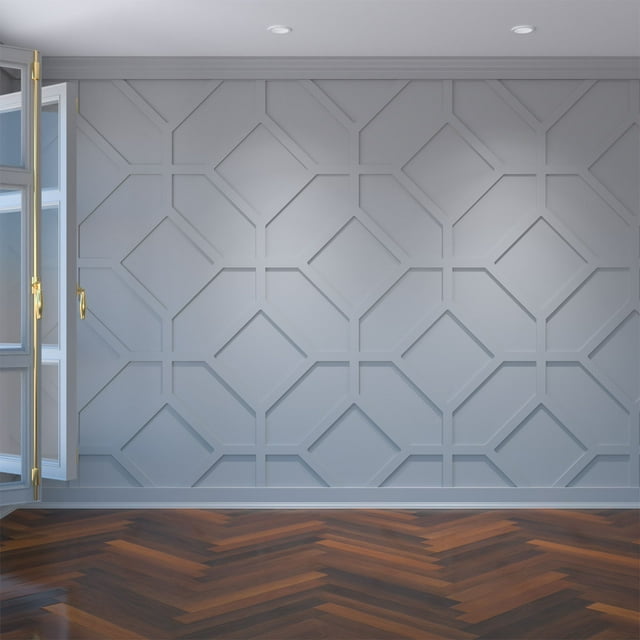 Ekena Millwork Large Cameron Decorative Fretwork Wall Panels in ...