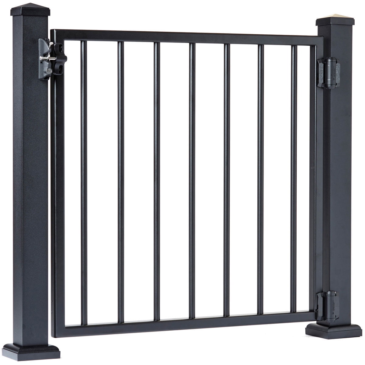 Ekena Millwork Series 100 - 36"W x 42"H Fixed Gate w/ Round Balusters ...