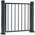 Ekena Millwork Series 100 - 36"W x 42"H Fixed Gate w/ Round Balusters ...