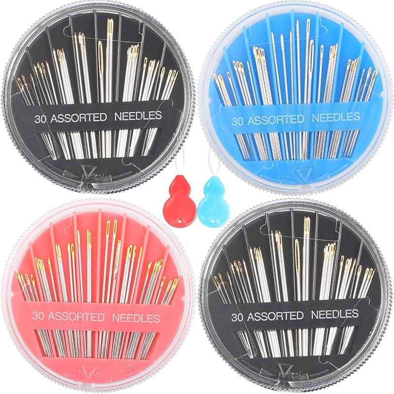 Eketirry Premium Hand Sewing Needles，30-Count Assorted Needles for ...