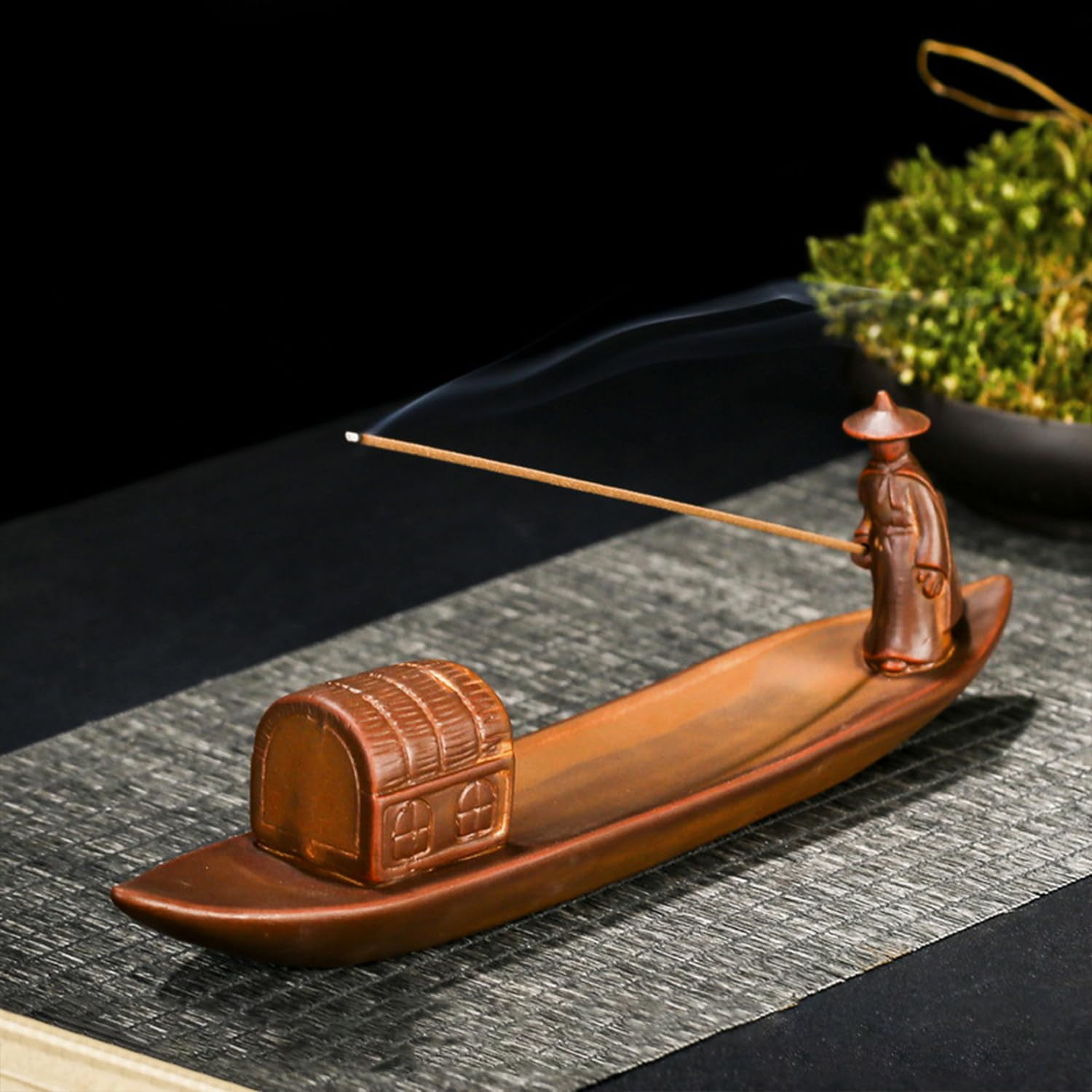 Ekhasa Ceramic Agarbatti Stand with Ash Catcher Incense Stick Holder ...