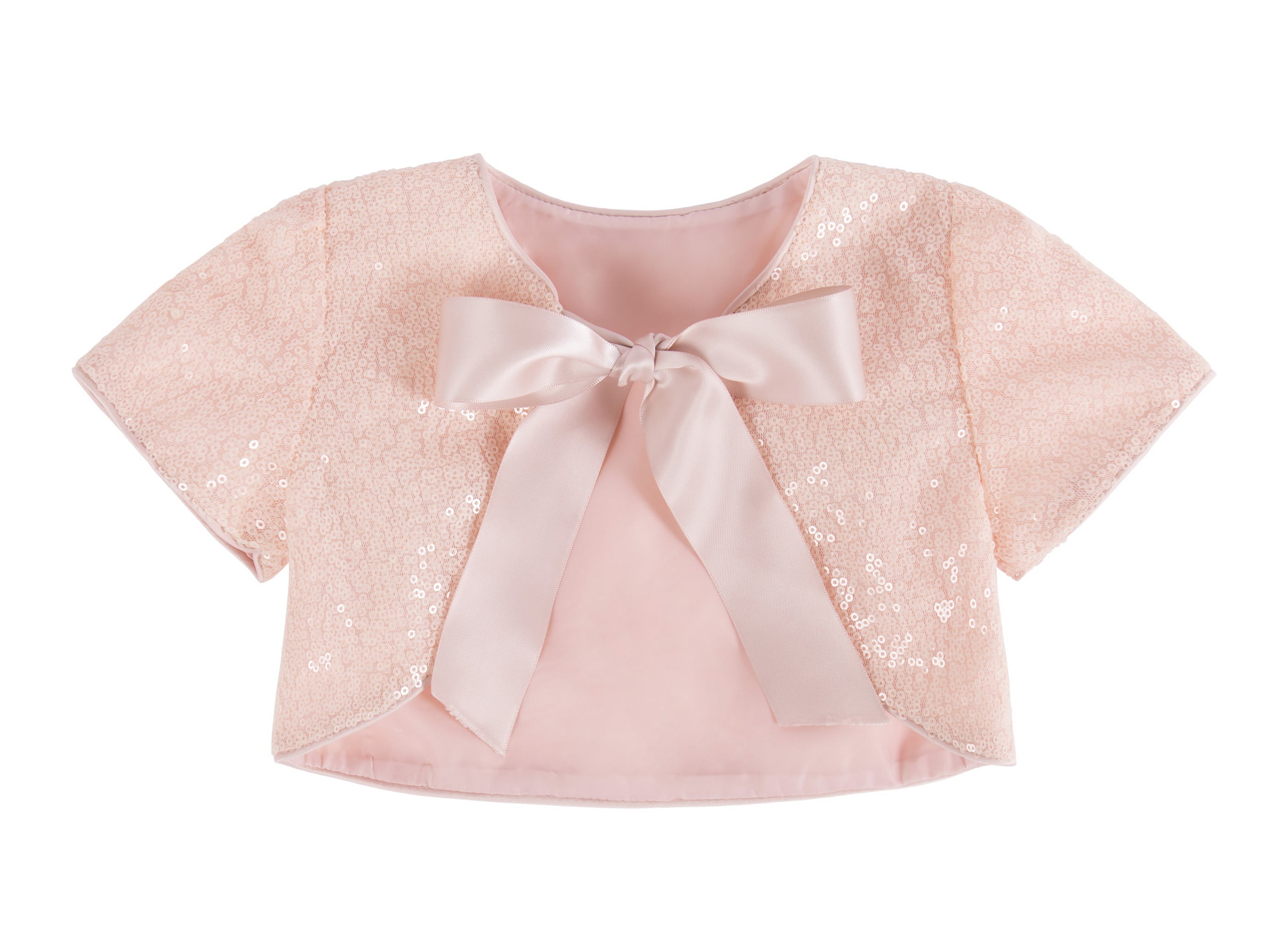 Ekidsbridal Girl Wedding Jacket Bolero - Short Sleeve Sequins Jacket ...