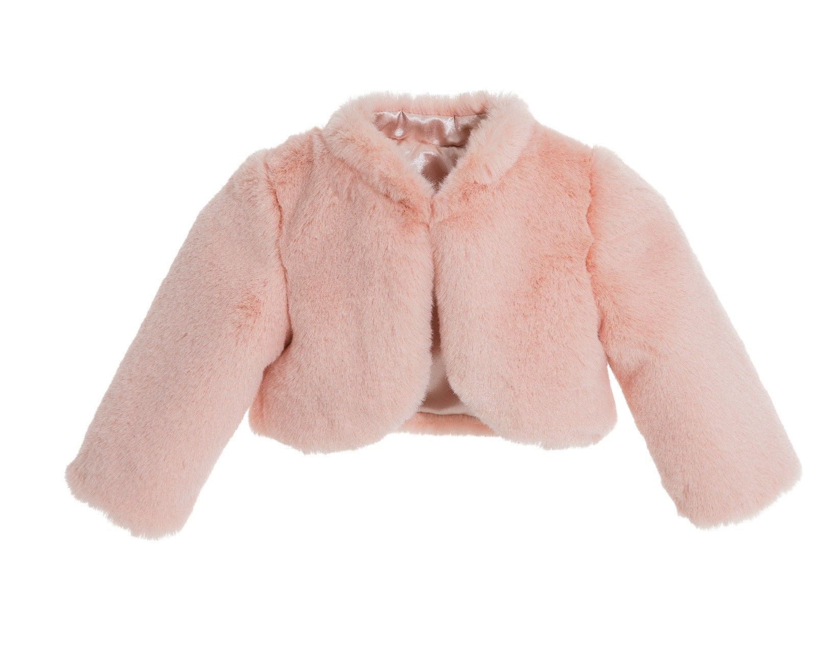 Ekidsbridal Blush Pink Faux Fur Capes Flower Girl Bolero Cozy Fur ...