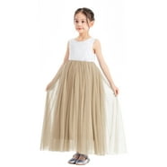 Ekidsbridal Ruffle Chiffon Flower Girl Dresses for Princess Pageants ...