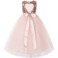 Ekidsbridal Heart Cutout Sequin Flower Girl Dresses for Toddlers Pretty ...