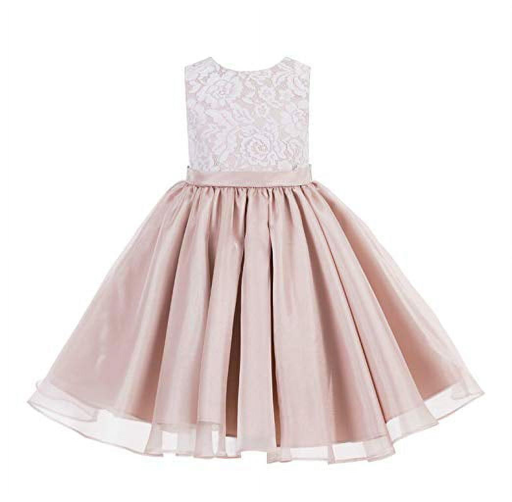Ekidsbridal Lace Organza Junior Flower Girl Dress Formal Evening ...