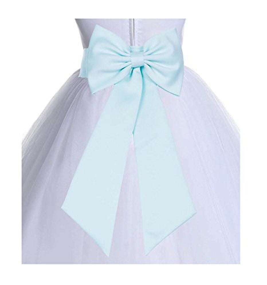 Ekidsbridal Wedding Satin Tiebow Sash Bow Tie Sash with Velcro Closure ...