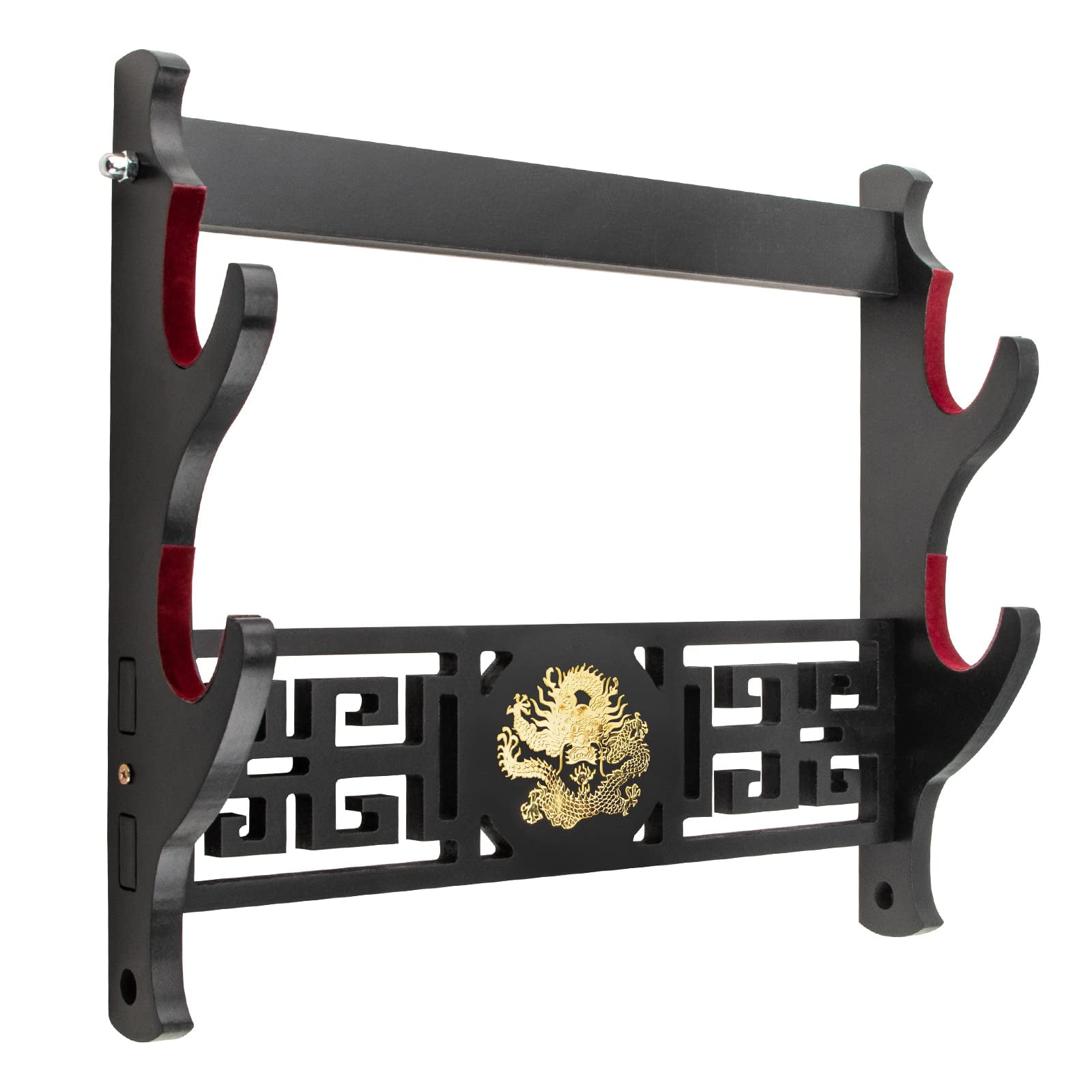 Ekkhysis 2-Tier Sword Wall Mount, Velvet Padded Hook, Katana Holder for ...