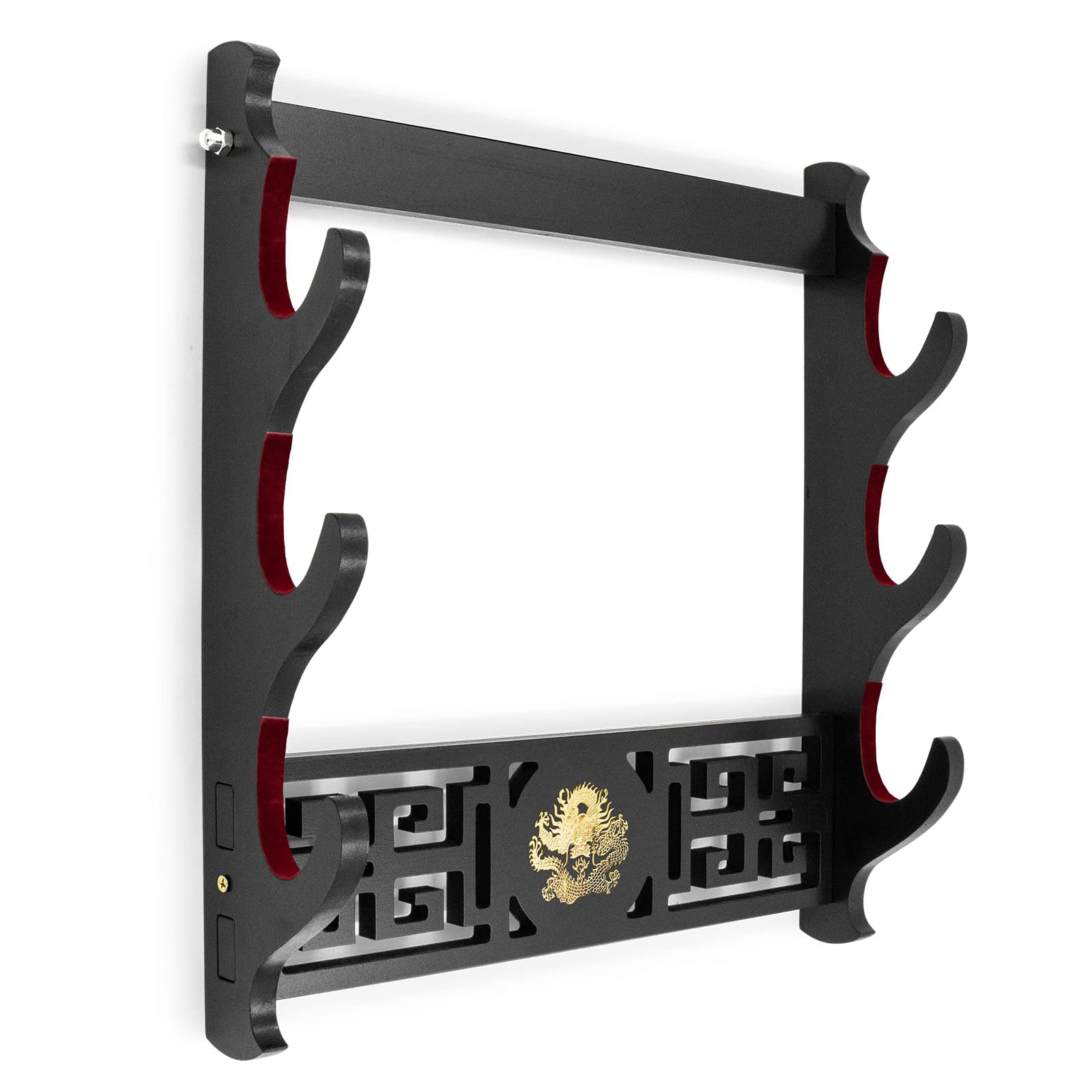 Ekkhysis 3-Tier Sword Wall Mount, Velvet Padded Hook, Display Hanger ...