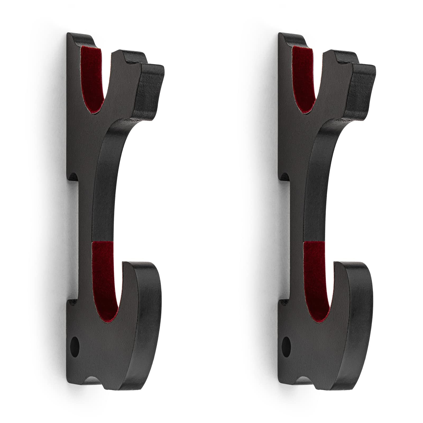 Ekkhysis Sword Wall Mount 2-Tier Velvet Padded Hook Katana Holder ...