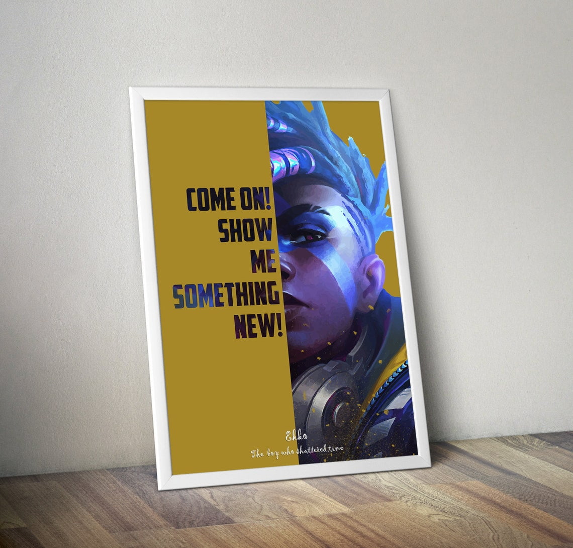Ekko League of Legends Poster Gamer Room Decor, Size 12x18 UNFFRAMED ...