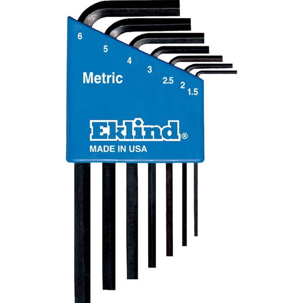 Eklind Assorted Metric Short Arm Hex L-Key Set(Pack of 6) - Walmart.com