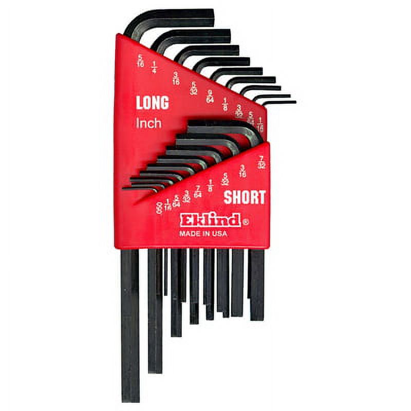 Eklind Tool 2PK 18 Piece Combination Short & Long Arm Hex-L Key Set ...