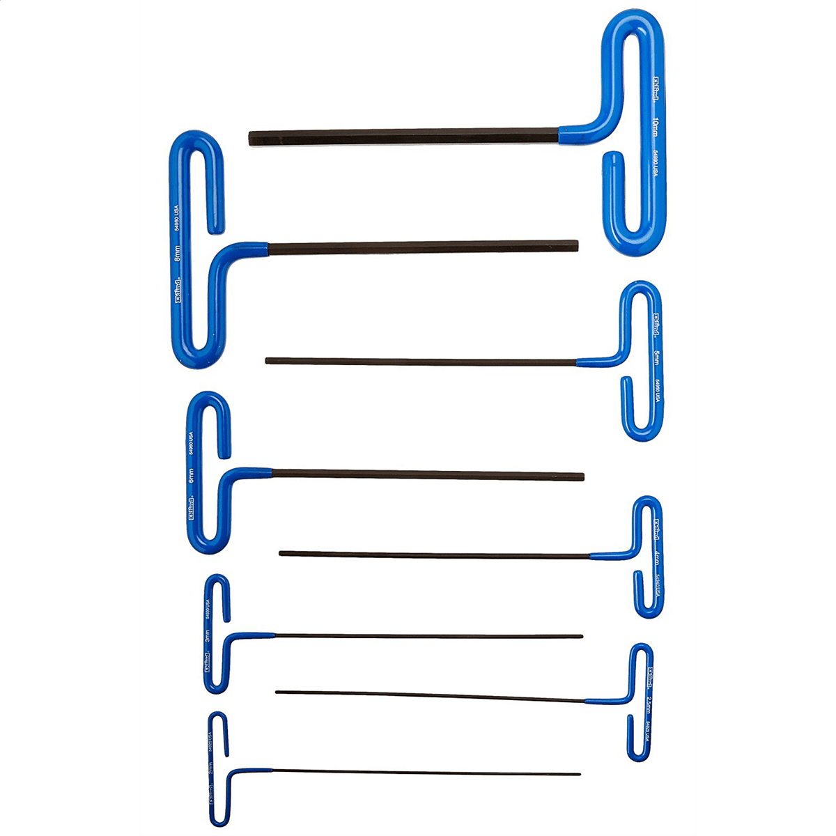 Eklind Tool 55198 8 Piece 9" Cushion Grip Metric Hex T-Key Set ...