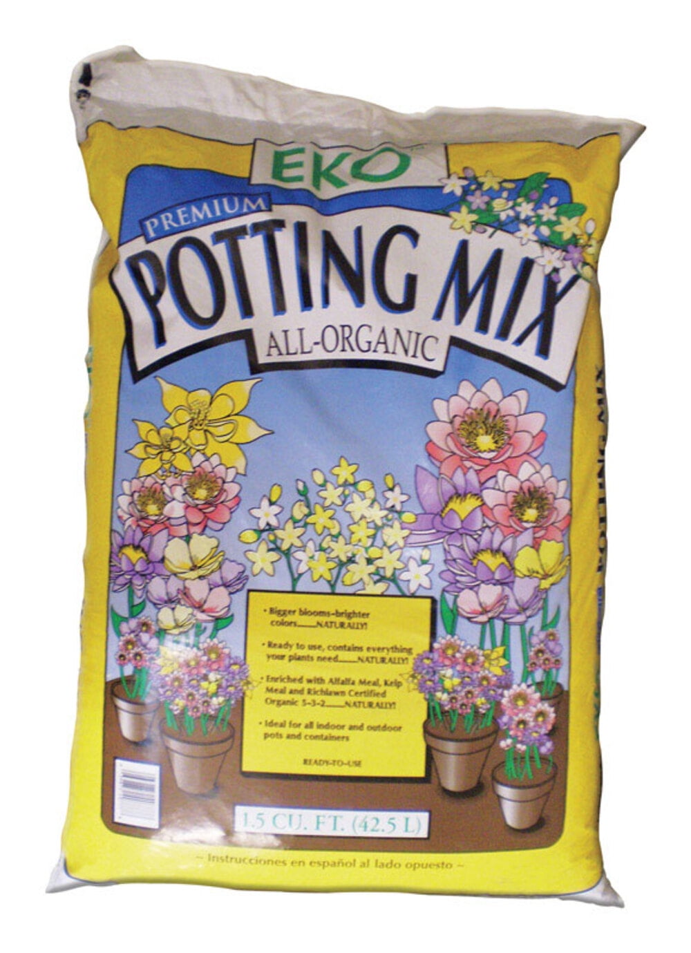 Eko Organic Flower and Plant Potting Soil 1.5 cu ft - Walmart.com