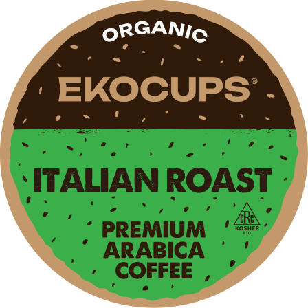 EkoCups, Artisan Organic Bold Blend Strong Coffee in Recyclable Single ...