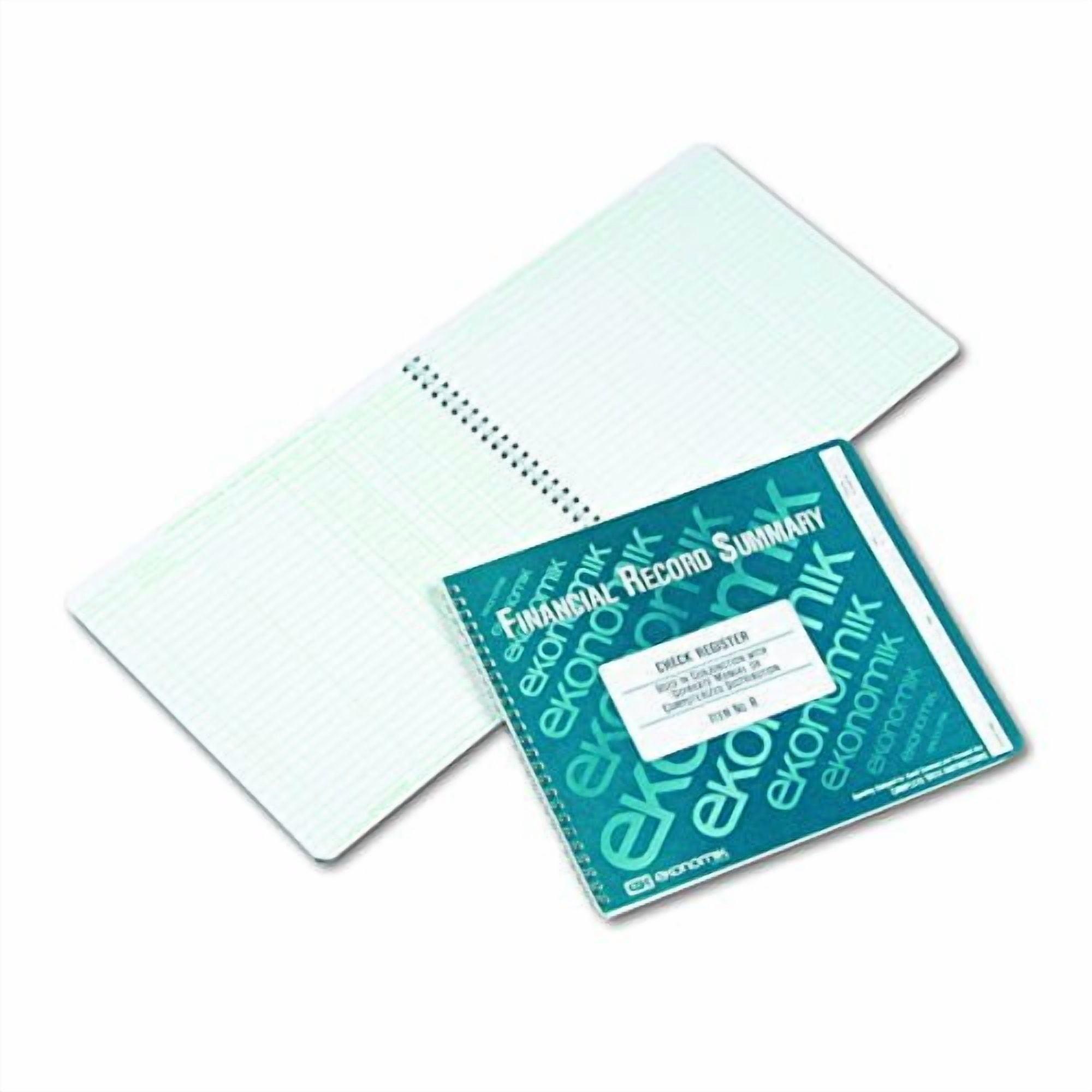 Ekonomik R Wirebound Check Register Accounting System, 8 3/4 x 10, 40 ...
