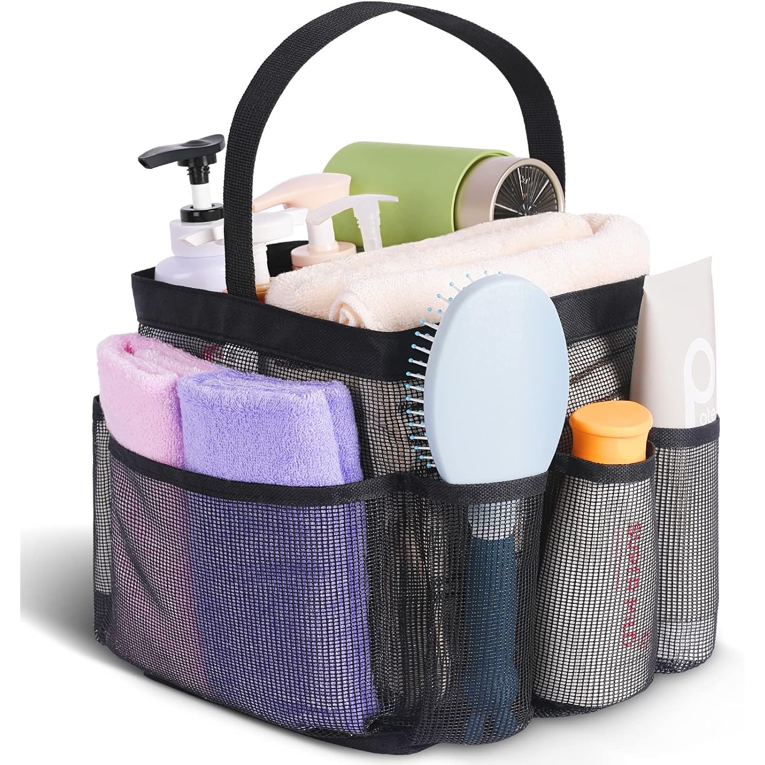 Ekuci Mesh Shower Caddy - Portable College Dorm Essential - 8-Pocket ...