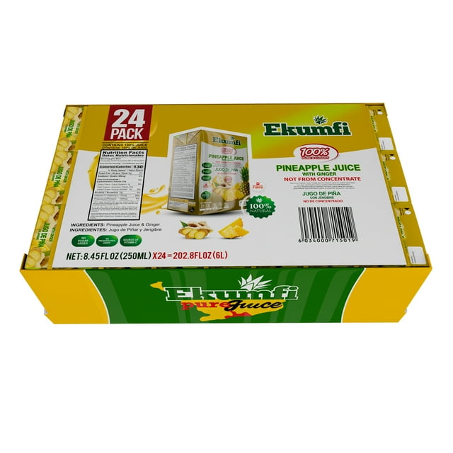 Ekumfi Fresh Pure Pineapple Juice with Ginger, 100% Natural, Non-GMO ... Ekumfi Fresh Pure Pineapple Juice with Ginger, 100% Natural, Non-GMO ...
