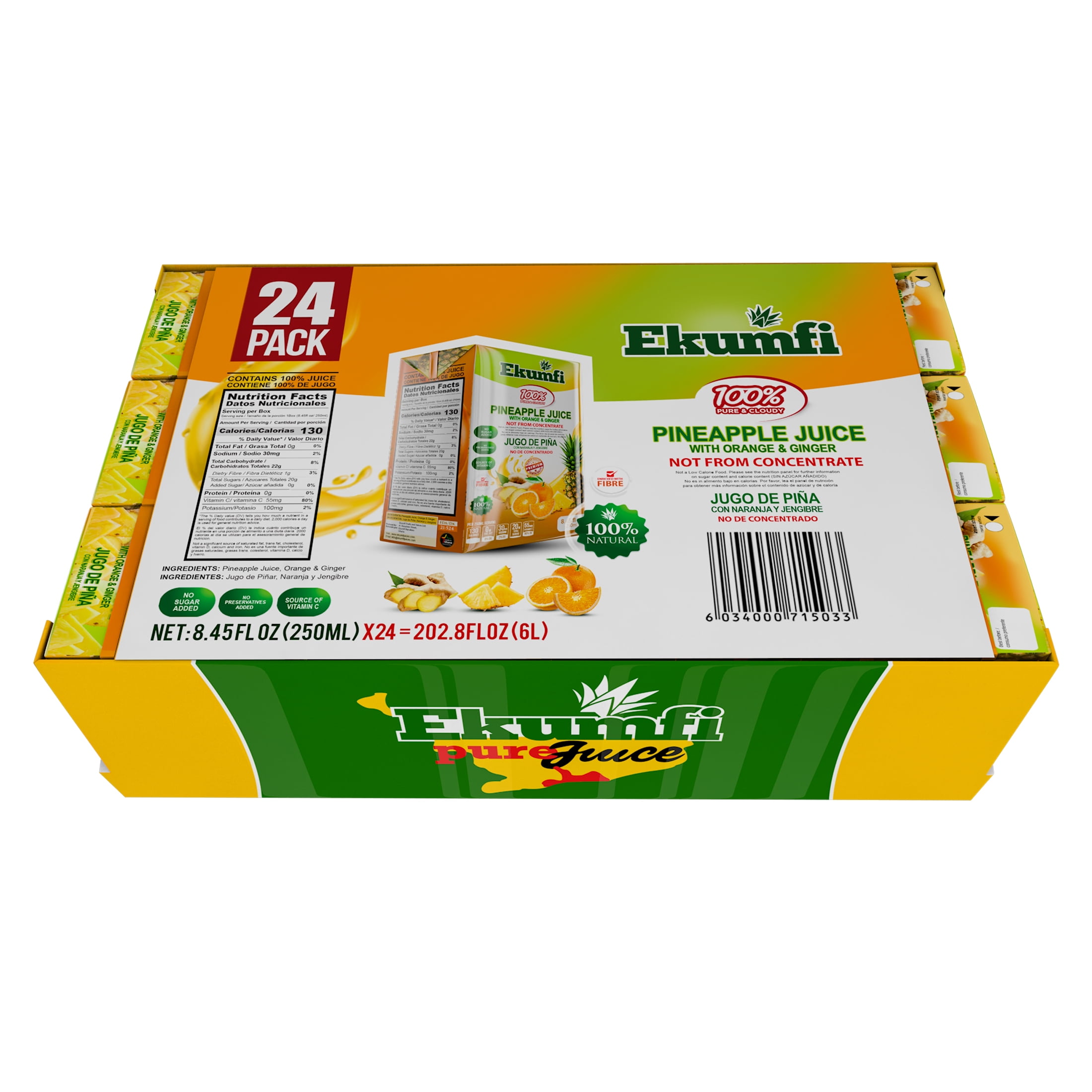 Ekumfi Fresh Real Pineapple Juice with Orange and Ginger, 100% Natural ... Ekumfi Fresh Real Pineapple Juice with Orange and Ginger, 100% Natural ...