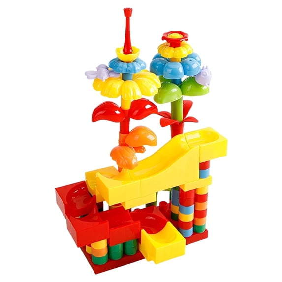 Marble Run - 99 PCS Ekuzi Marble Run Building Blocks Set Compatible ...