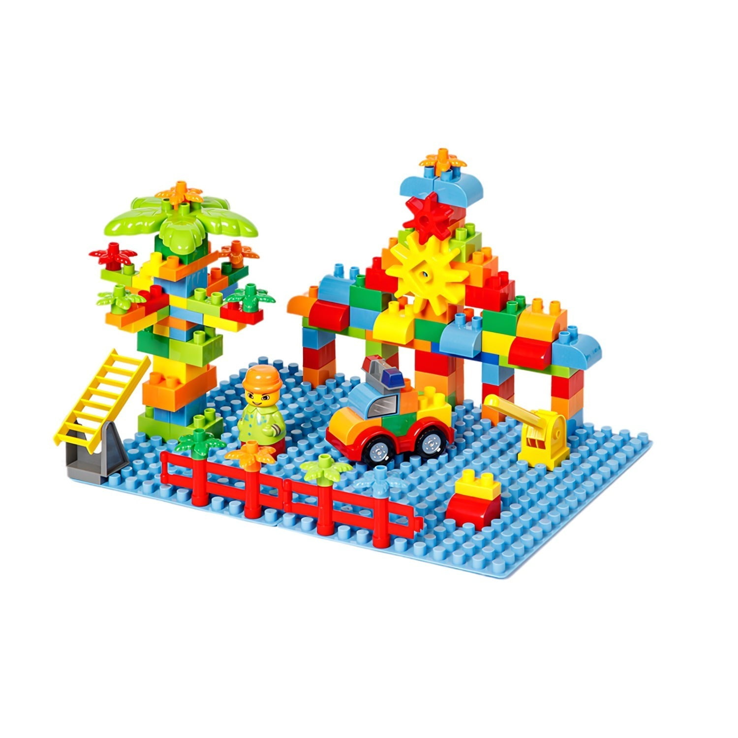 Ekuzi's Building-Block Inspired Village Construction Series: 106PCs ...
