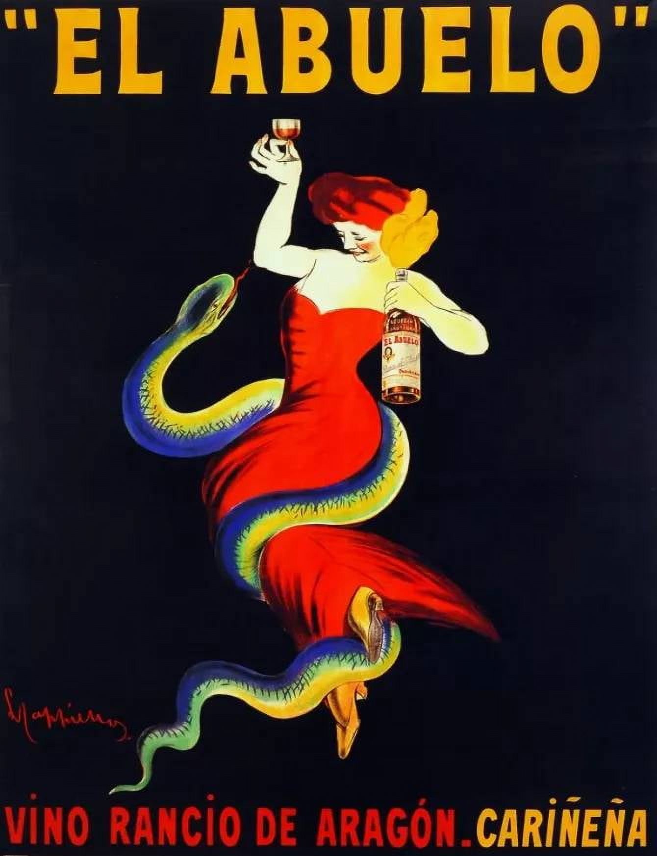 El Abuelo vino rancio de Aragon Decor Poster.Fine Graphic Home Art ...