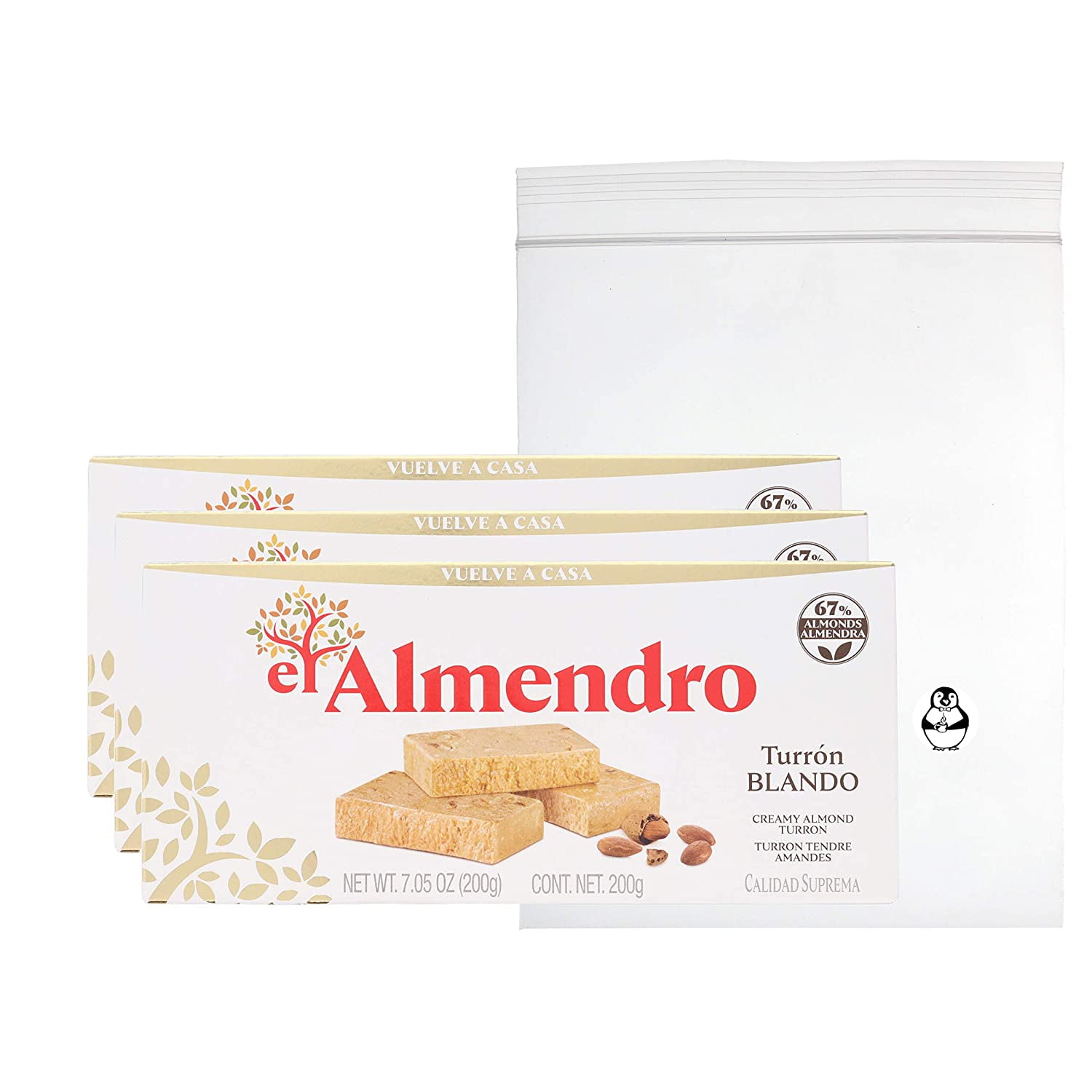 El Almendro Soft Turron Bundle - Creamy Almond Turron Gluten Free ...
