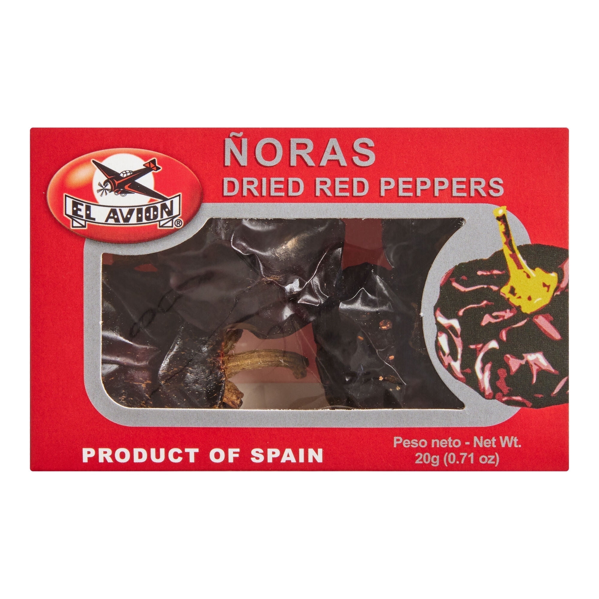 El Avion Dried Red Nora Peppers Box .71 oz. Pack of 2 - Walmart.com
