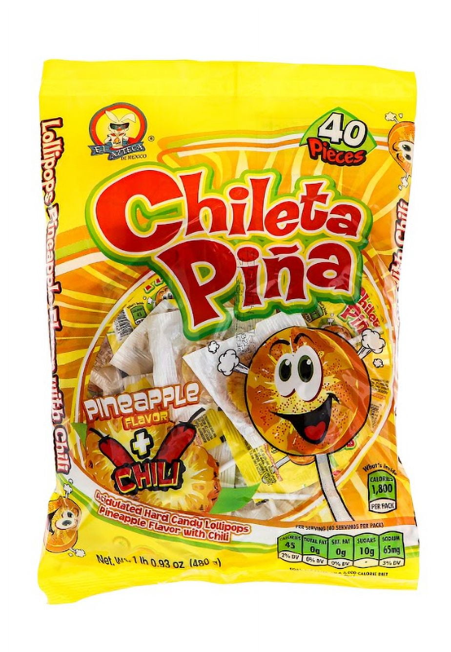 El Azteca, Lollipop Sandia - Bag, Count 40 - Sugar Candy / Grab ...