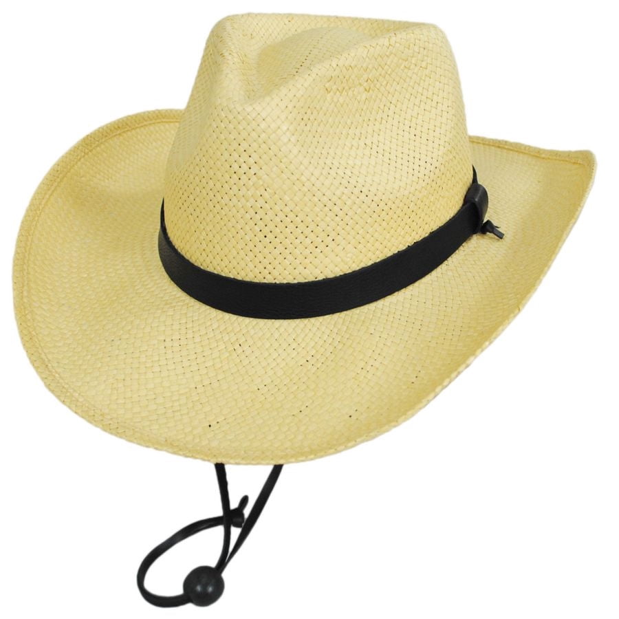 El Cajon Toyo Straw Western Cowboy Hat - XL - Natural - Walmart.com