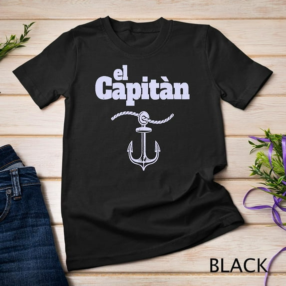 El Capitan Apparel For Men Funny Captain Boat Gifts T-Shirt Sweatshirt ...