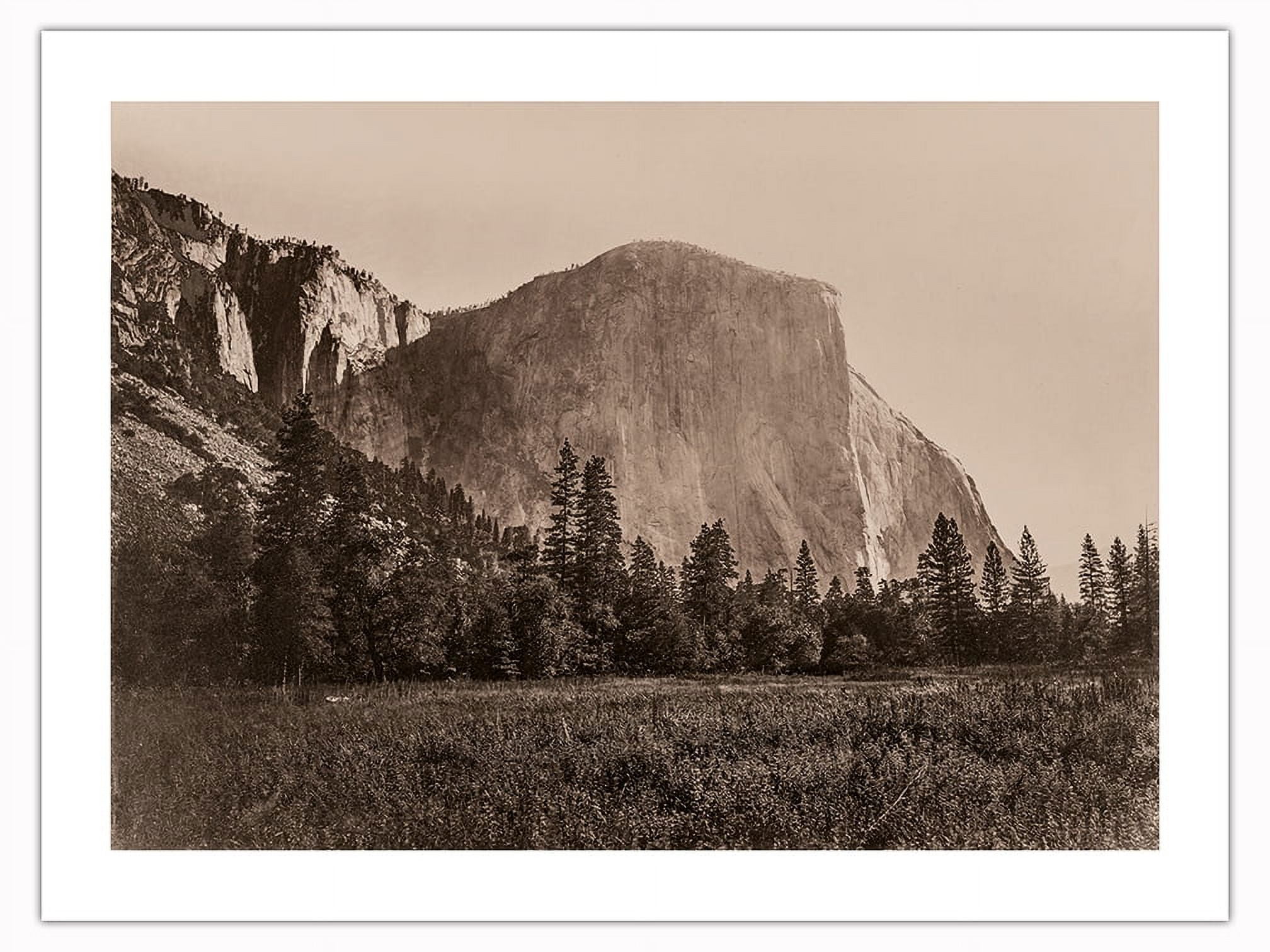 El Capitan - Yosemite National Park California - Vintage B&W Historical ...