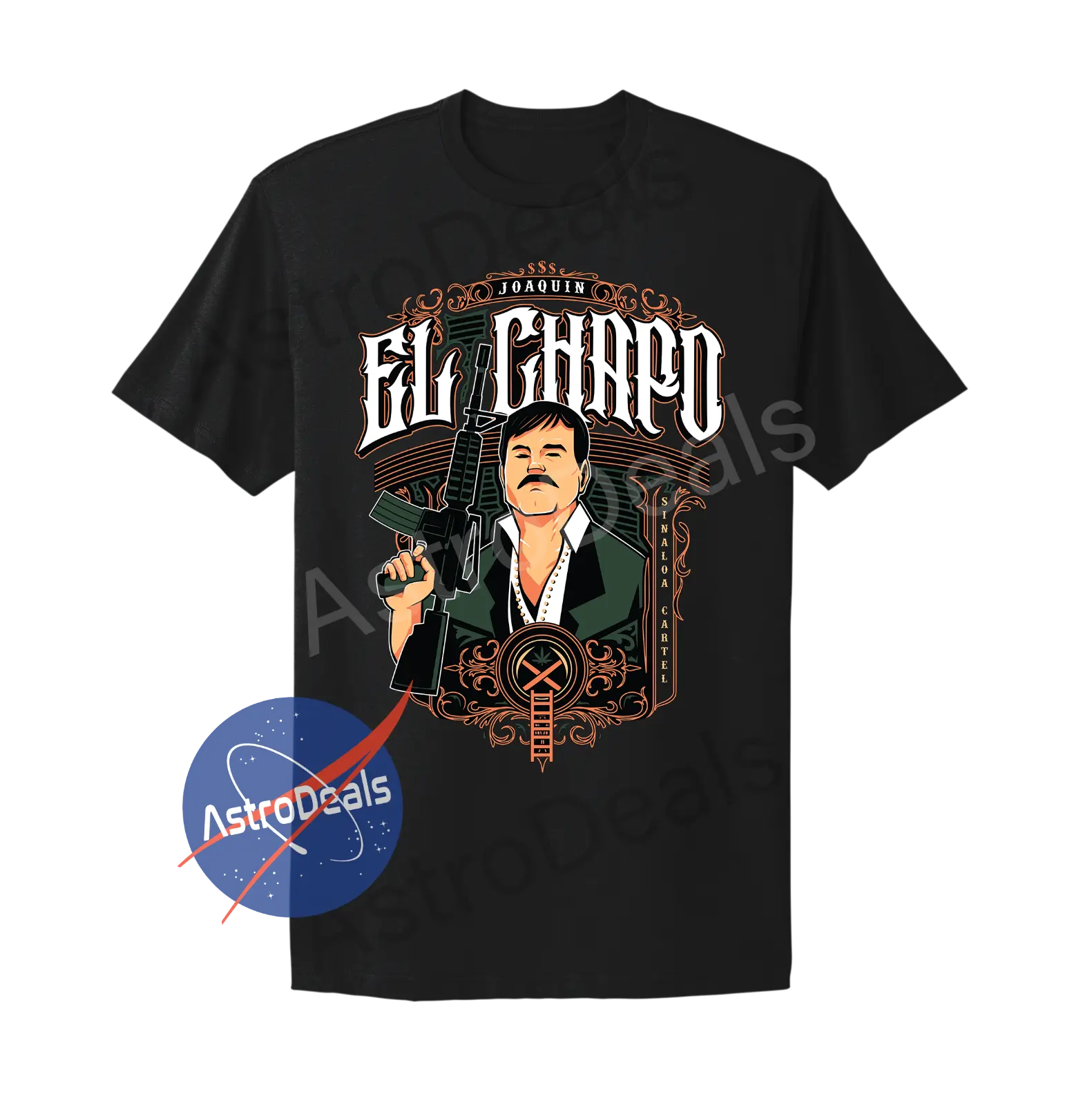 El Chapo Guzman Cartel Joaquin Guzman Mexican Lord Narcos T-shirt Black ...
