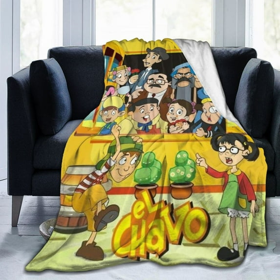 El Chavo Cartoon Del Ocho Blanket Throw Bedding Room Decor Flannel ...