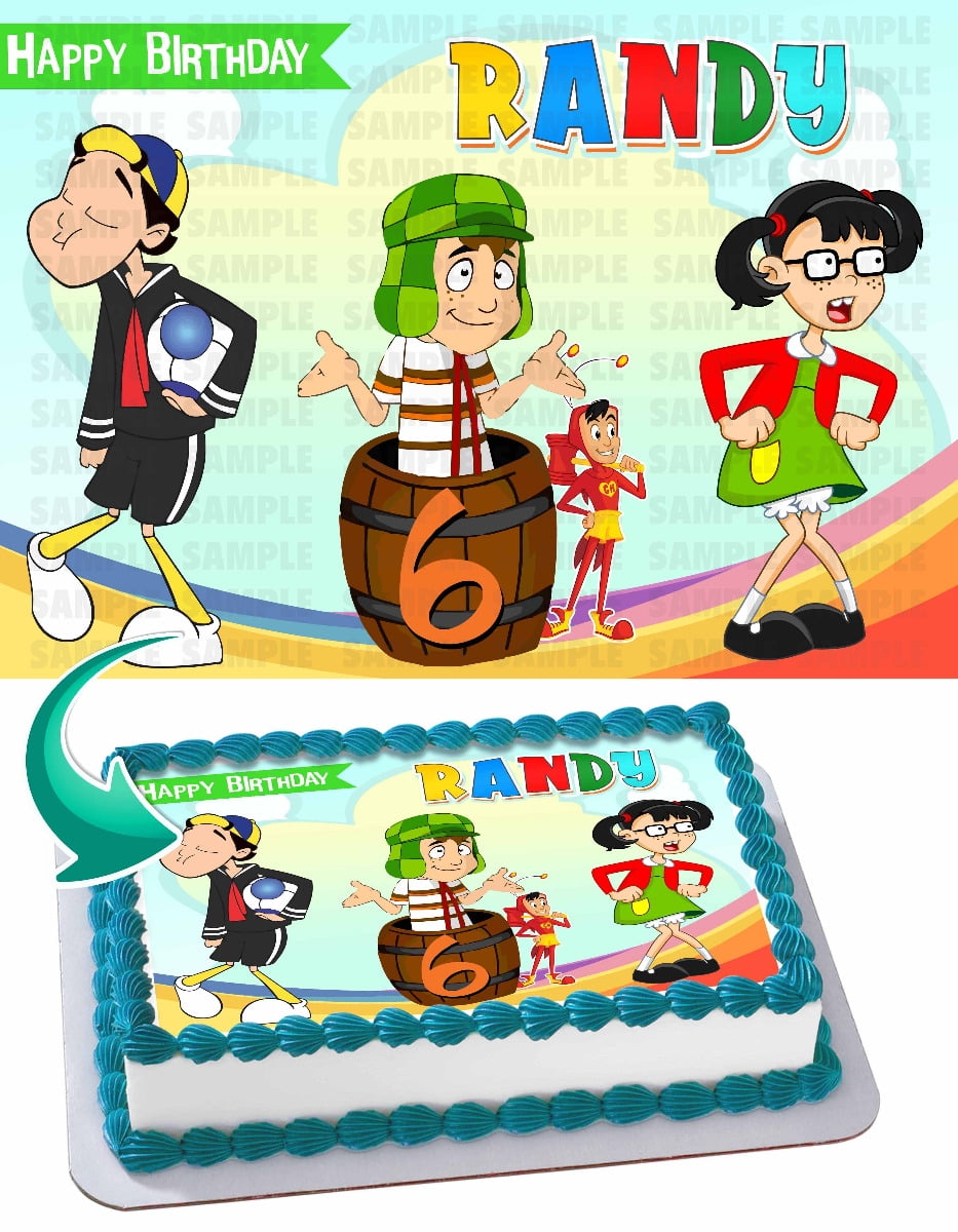 El Chavo del Ocho Kiko Chilindrina Chapulin Colorado Edible Cake Image ...