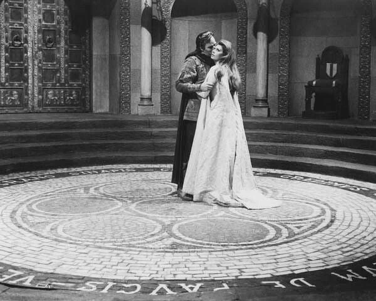 El Cid 1961 Charlton Heston kisses Sophia Loren full length pose 24x36 ...