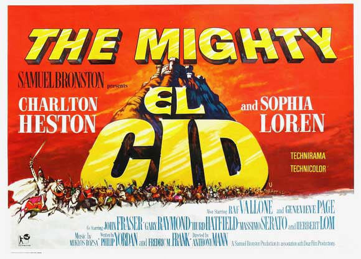 El Cid - movie POSTER (Style B) (30" x 40") (1961) - Walmart.com