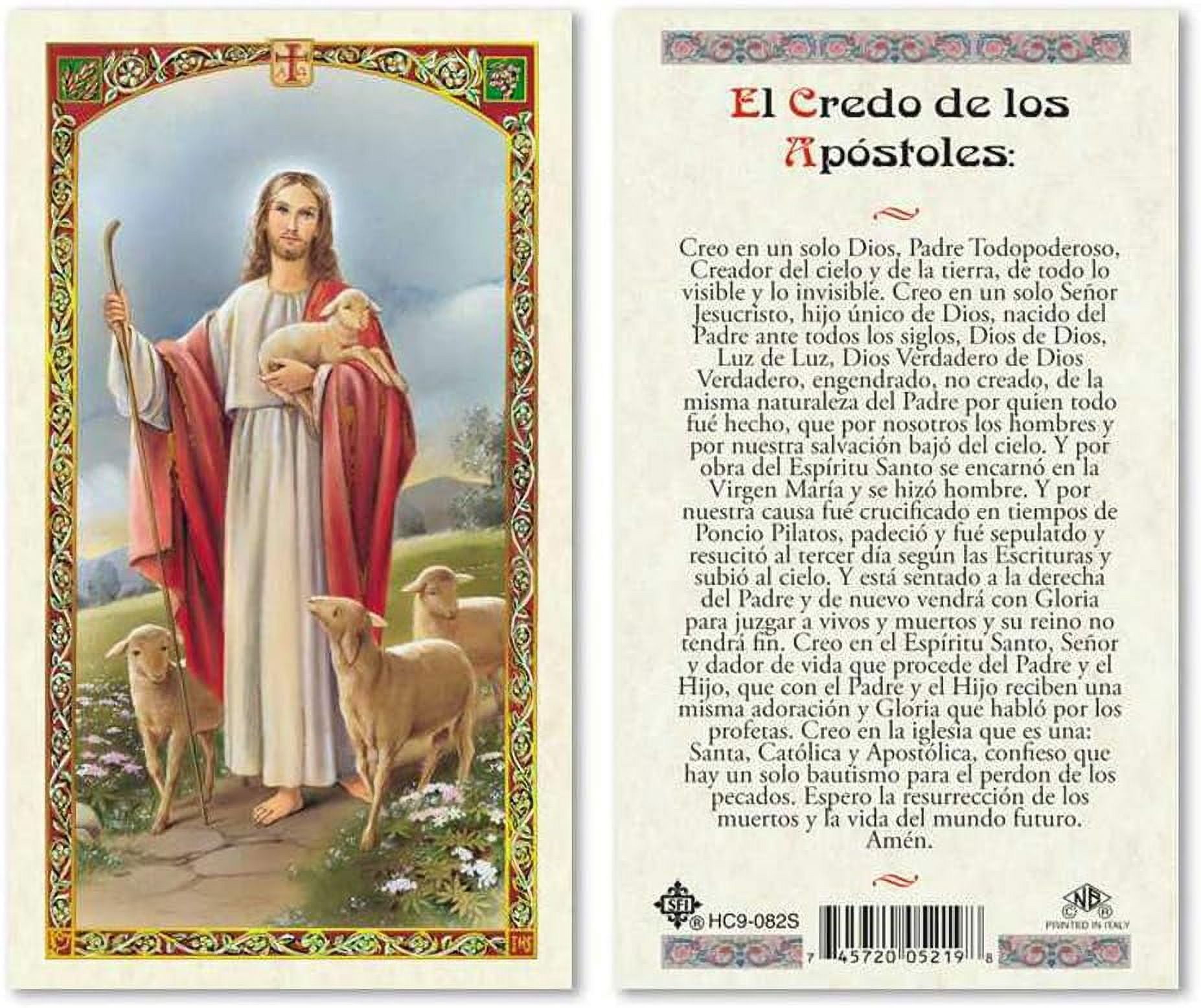 El Credo de Los Apostoles Laminated Prayer Cards - Pack of 25- in ...