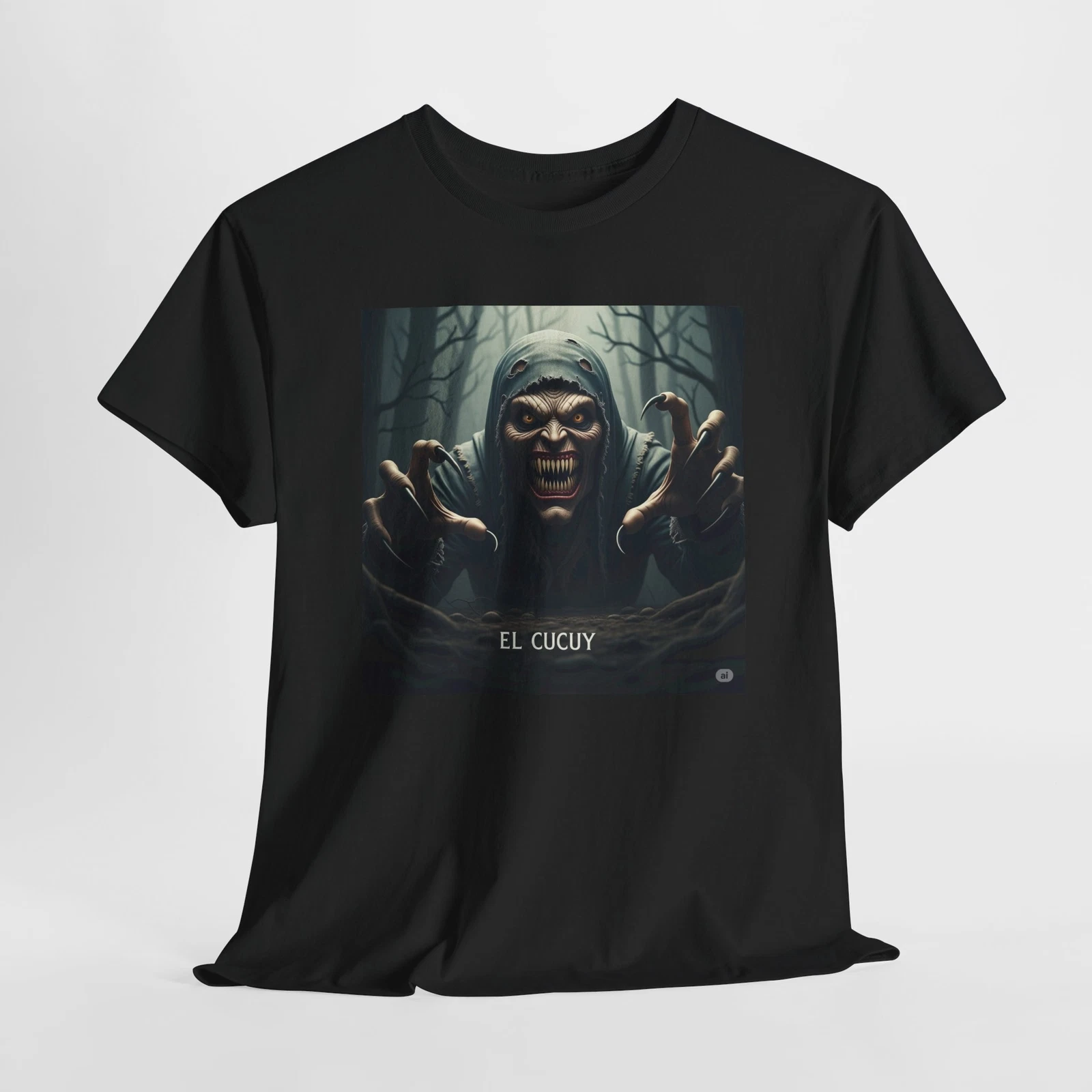 El Cucuy Mexican Folklore Mythical Creature Retro Graphic Art Unisex T ...