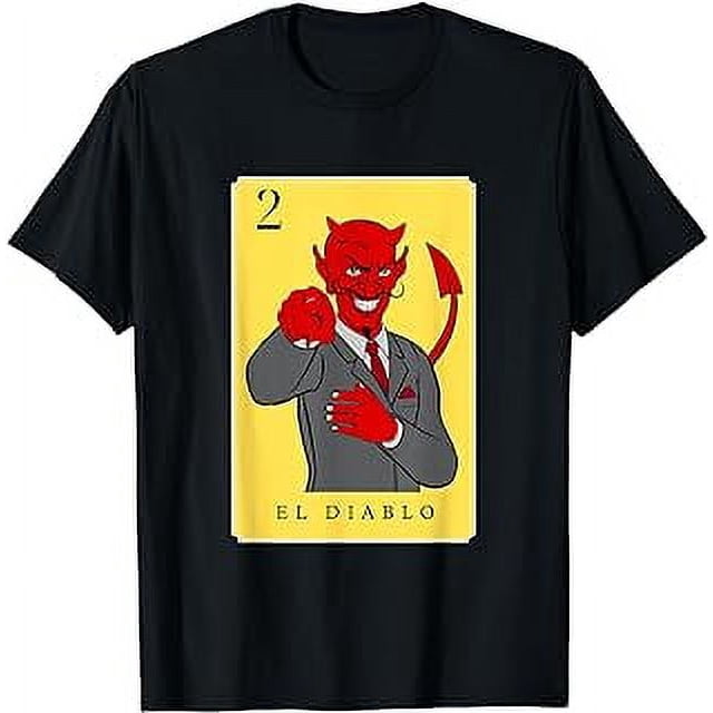 El Diablo Funny Spanish-Mexican Bingo Cards El Diablo T-Shirt - Walmart.com