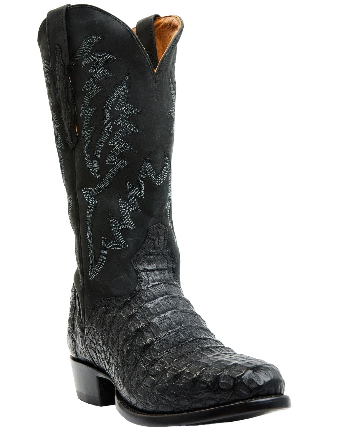 El Dorado Men's Exotic Caiman Western Boot Medium Toe Black 12 D ...