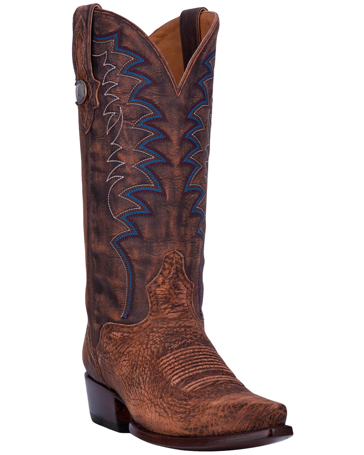 El Dorado Men's Handmade Brandy Shoulder Western Boot Snip Toe Brown 11 ...