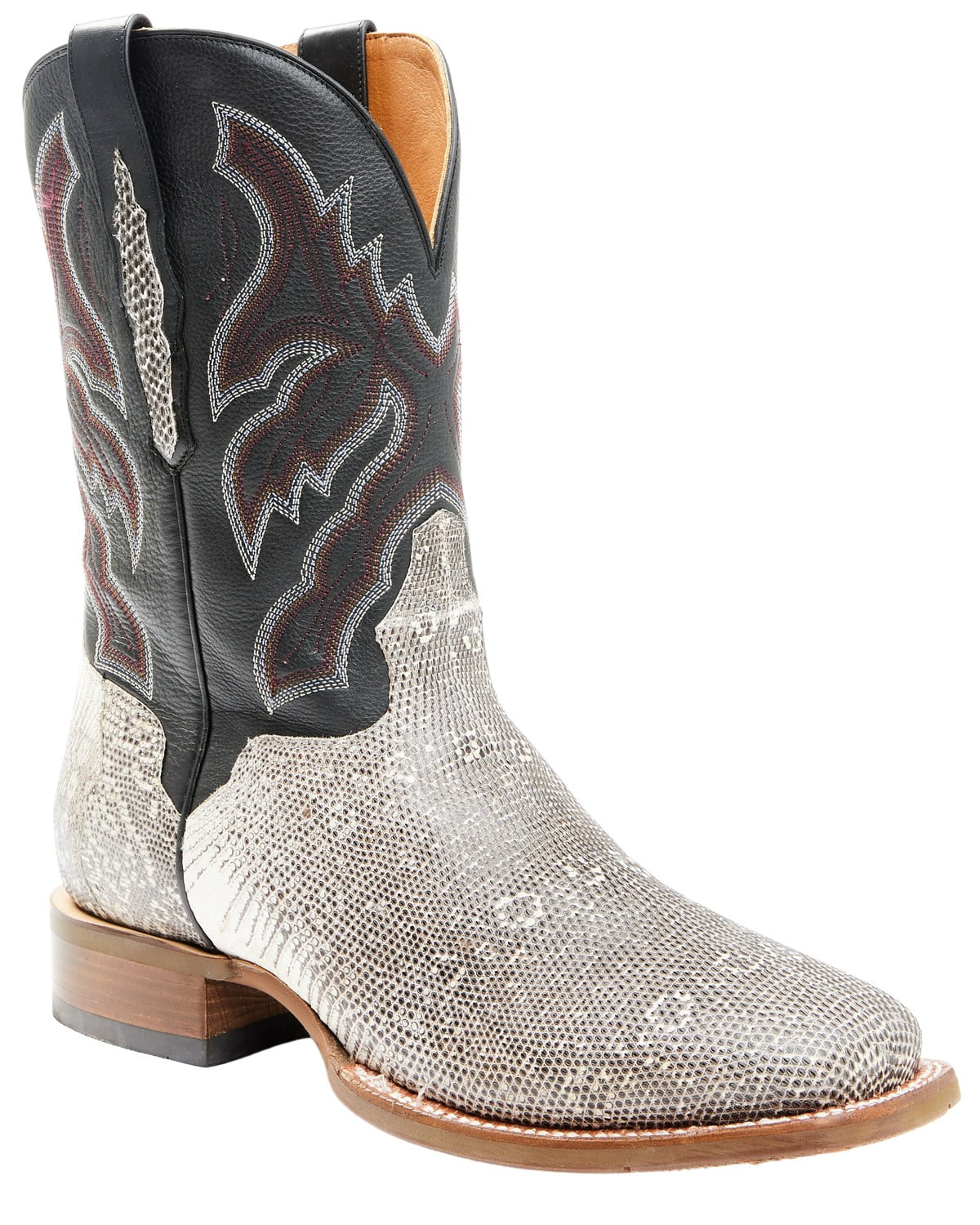 El Dorado Men's Natural Ring Tail Lizard Exotic Western Boot Broad ...