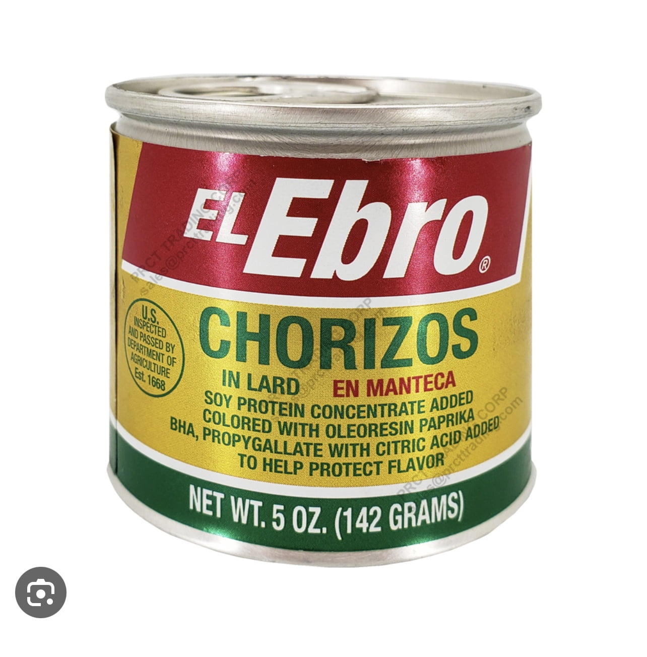 El Ebro Chorizo in Lard 5oz - Walmart.com