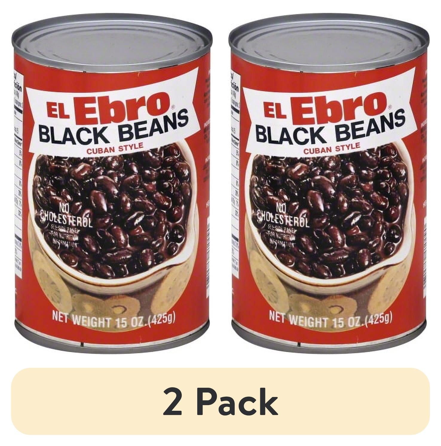 (2 pack) El Ebro Cuban Style Black Beans, 15 oz - Walmart.com