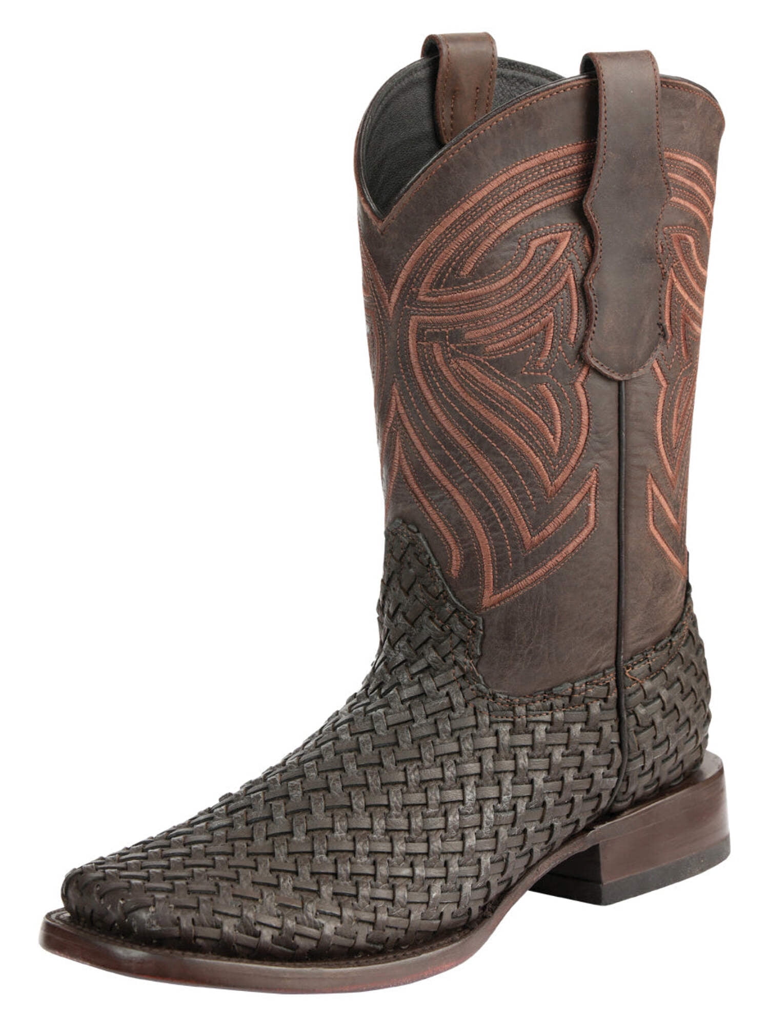 El General Men’s Leather Rodeo Boots Petatillo - Chocolate 45013 ...