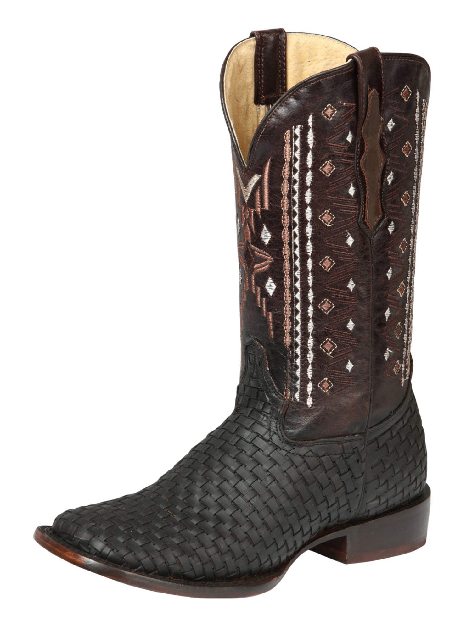 El General Men’s Leather Rodeo Boots Petatillo - Crazy Brown 44861 ...